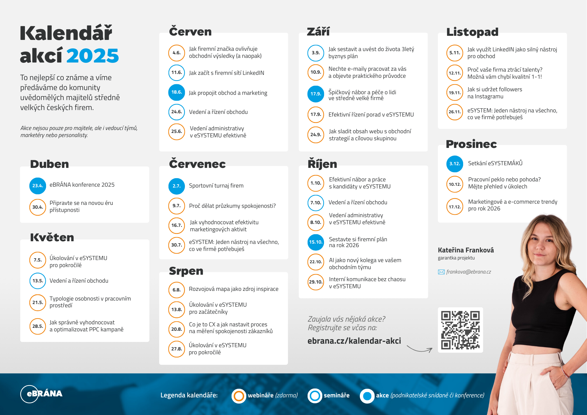 Kalendář akcí | Firemní akce a školení | eBRÁNA